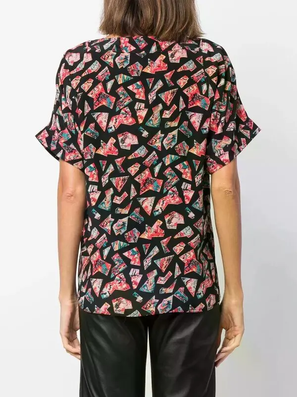 Fendi 1980s Geometric Print Short-sleeved Top