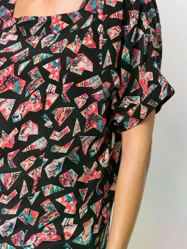 Fendi 1980s Geometric Print Short-sleeved Top