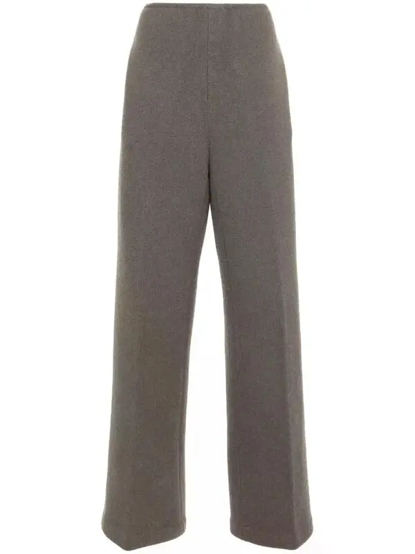 Saint Laurent Wide-leg Knitted Trousers - Grey