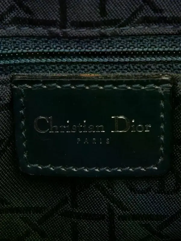 Dior Large Denim Cannage Lady Satchel