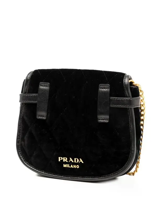 Prada Quilted Velvet Corsaire Crossbody Bag