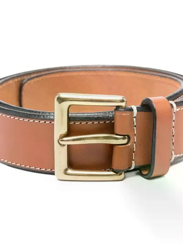 Gianfranco Ferre 1990s Stitched Leather Belt