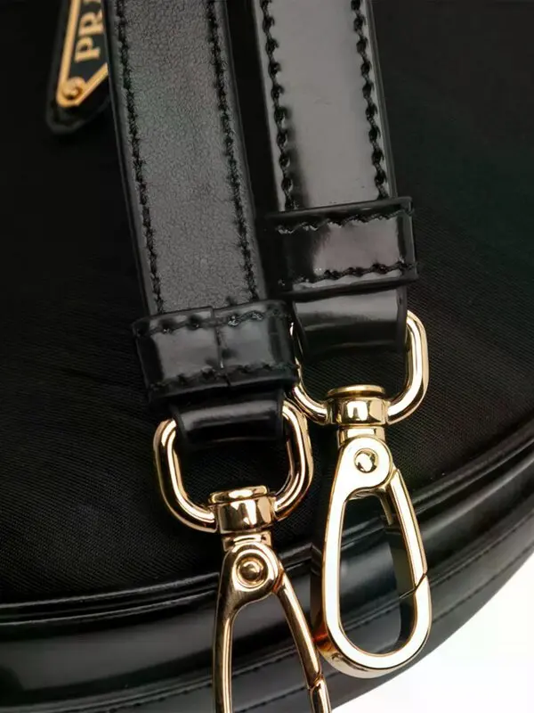 Prada Re-nylon And Leather Arque Satchel - Black