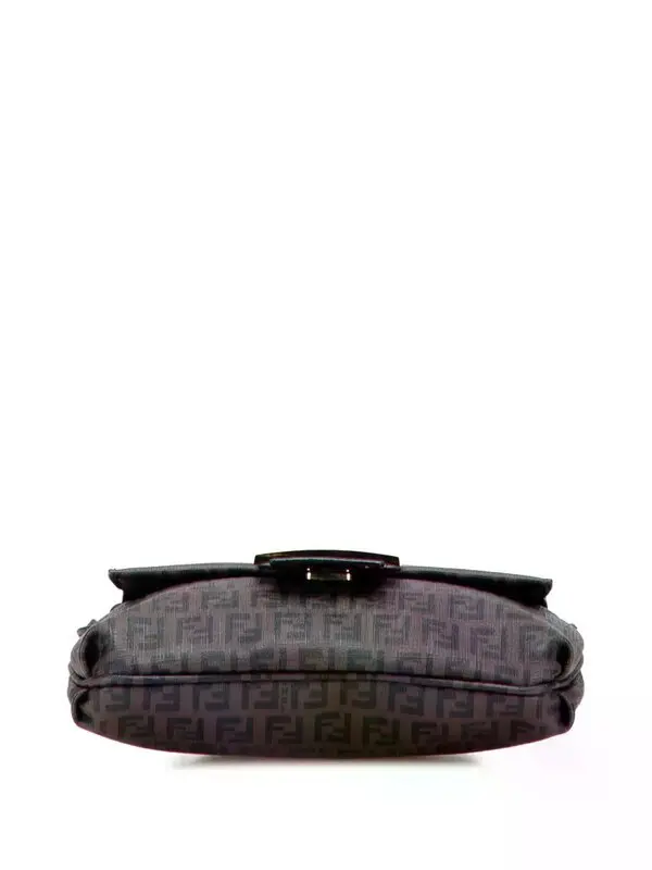 Fendi Zucchino Coated Canvas Crossbody Bag - Brown