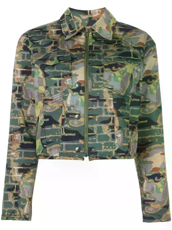 JEAN PAUL GAULTIER Camouflage Print Cotton Jacket - Multicolour