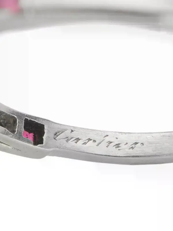 Cartier Platinum Art Deco Burmese Ruby And Diamond Ring