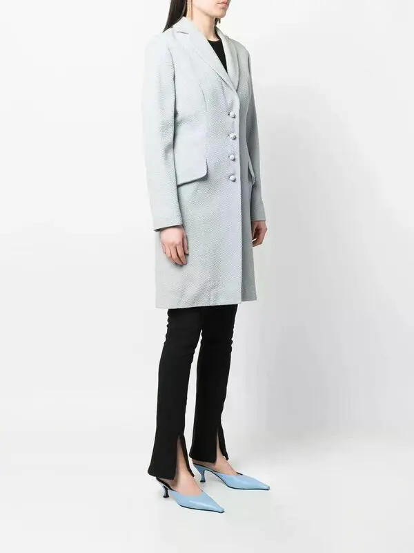 Dior 1990s Textured Single-breasted Coat