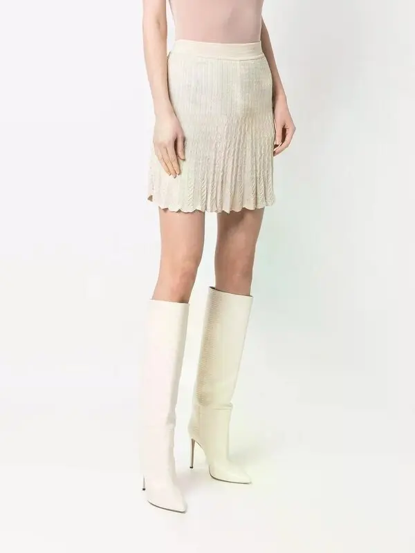 Alaïa 1990s Cable Knit Miniskirt