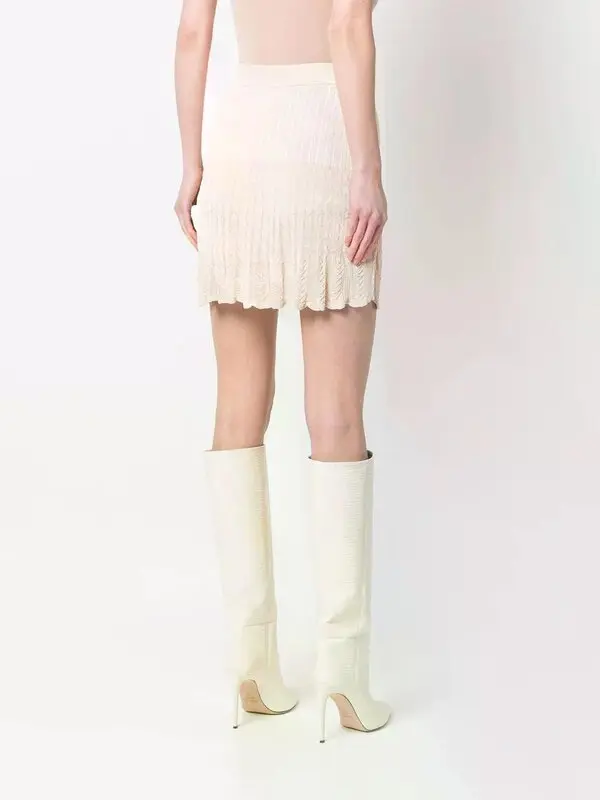 Alaïa 1990s Cable Knit Miniskirt