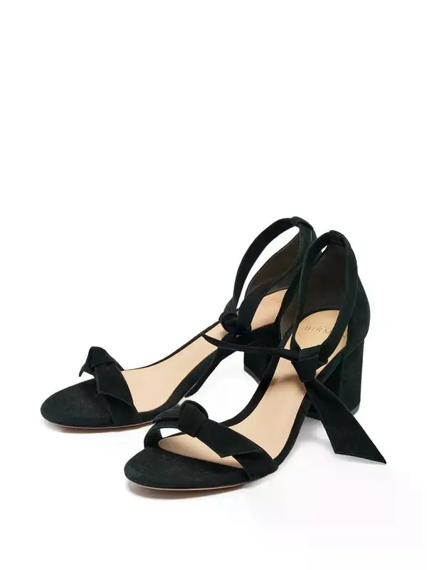 ALEXANDRE BIRMAN Suede Bow Detail Heeled Sandals