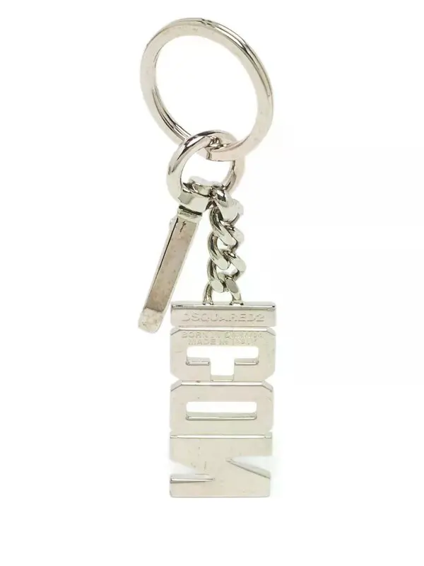 Dsquared2 Icon-logo Key Ring - Silver