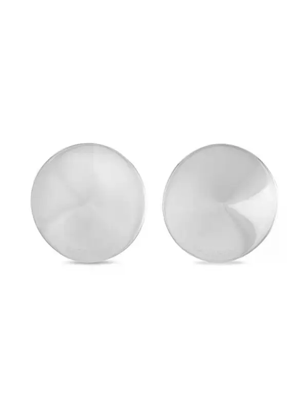 Calvin Klein Tone Polished Stud Earrings - Silver
