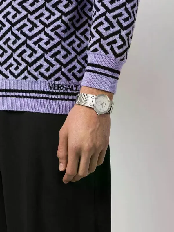 Versace 34mm Stainless Steel Automatic Watch - White