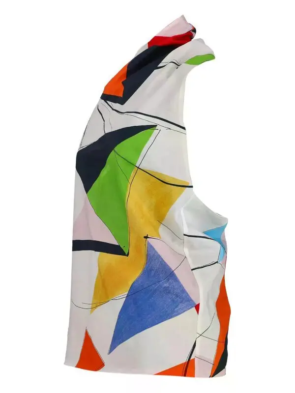 Ter Et Bantine Draped Halterneck Top - White