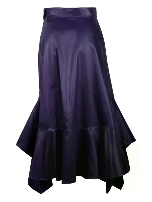 Hermès Indigo Cotton Mermaid Midi Skirt