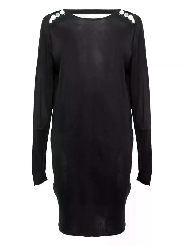 Balenciaga Silk Fine Knit Mini Dress