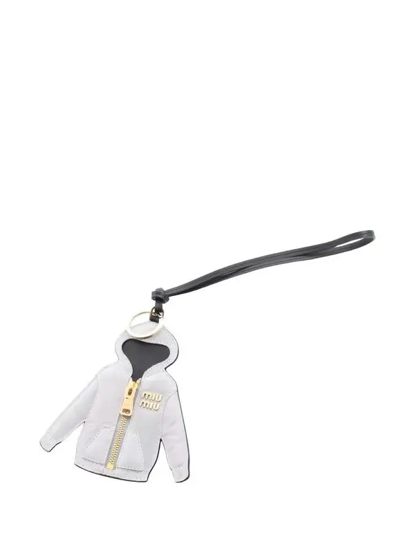 Miu Miu 2020s Hoodie-motif Bag Charm - Grey
