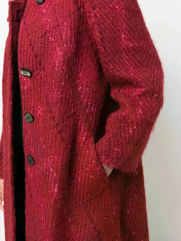 A.N.G.E.L.O. VINTAGE CULT 1990s Plaid Single-breasted Wool Coat