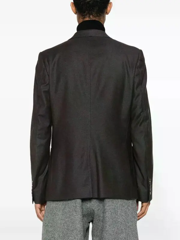 Gucci 2000s Notched Lapels Buttoned Blazer