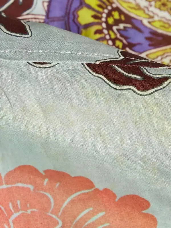 Etro Paisley And Floral Print Long Sleeve Shirt
