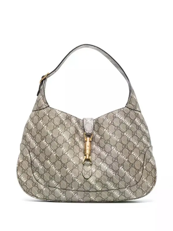 Gucci X Balenciaga The Hacker Project Gg Supreme Jackie 1961 Tote Bag - Neutrals