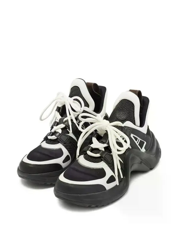 LOUIS VUITTON Panelled Leather Sneakers