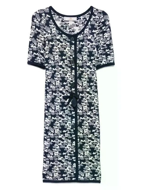 Givenchy 1990s Alexander Mcqueen Jacquard Knit Dress
