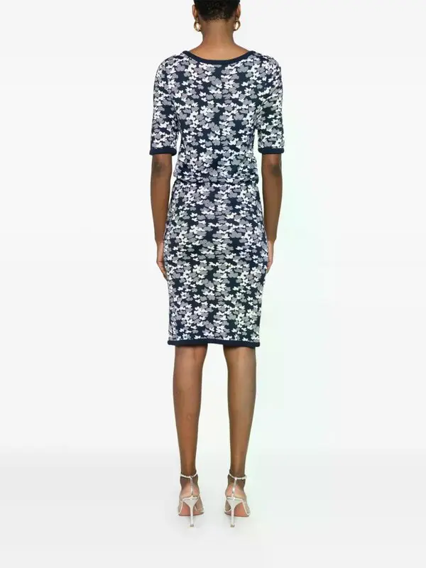 Givenchy 1990s Alexander Mcqueen Jacquard Knit Dress