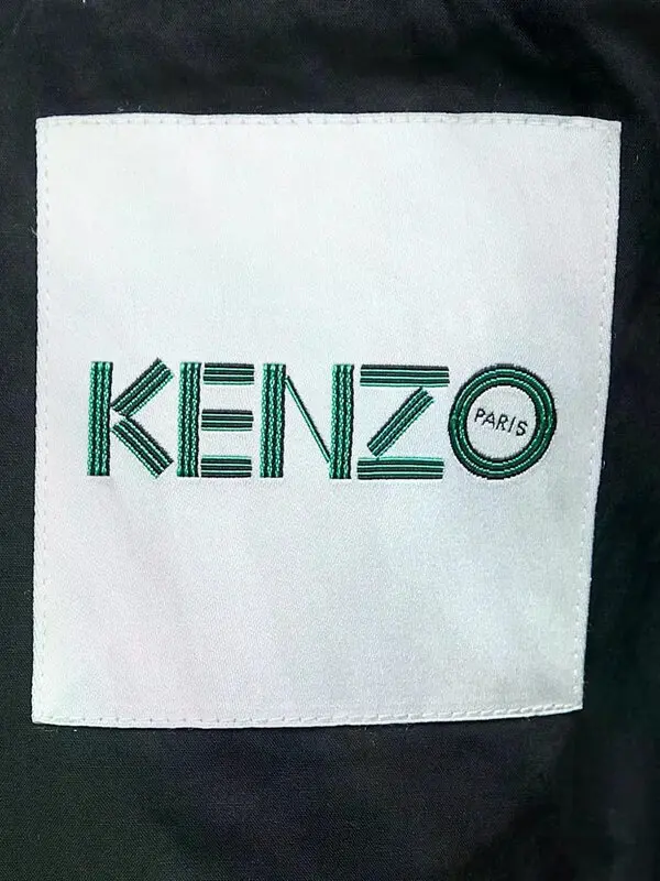 Kenzo Zip-up Hooded Jacket With Contrast Logo Band