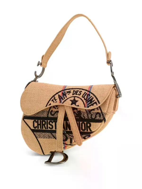 Dior Medium Saddle Handbag - Neutrals