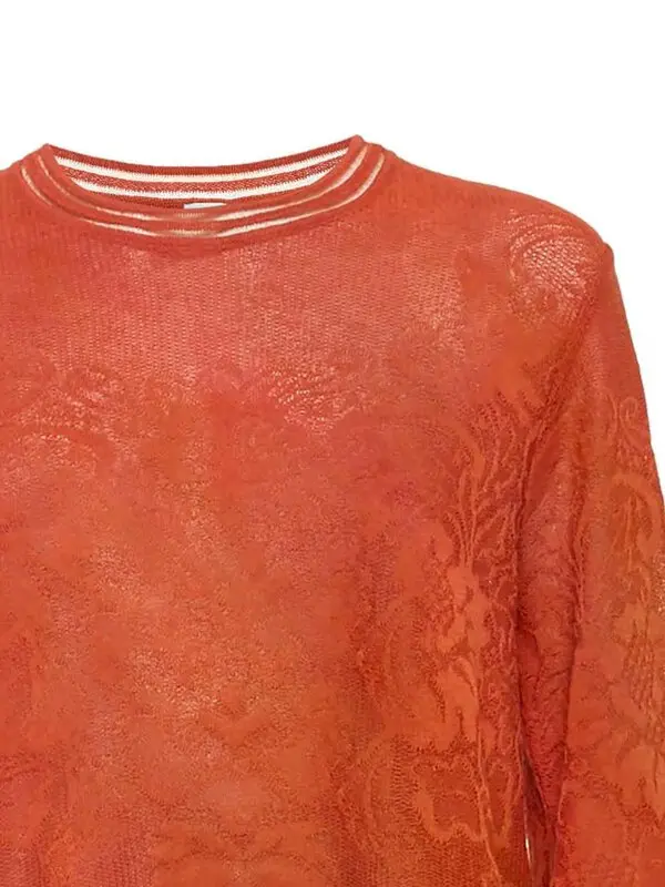 Missoni Bell Sleeve Lace Top - Orange