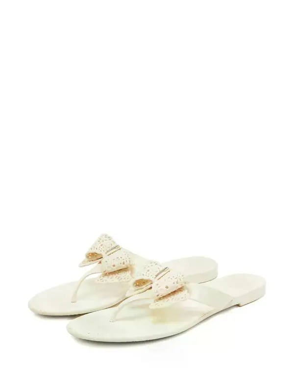 FERRAGAMO Bow Detail Flat Sandals