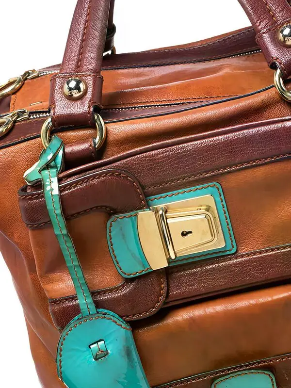 Dolce & Gabbana Leather Dual Pocket Bag