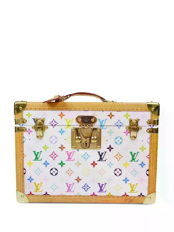 LOUIS VUITTON Monogram Multicolour Boîte Pharmacie Trunk Bag - White