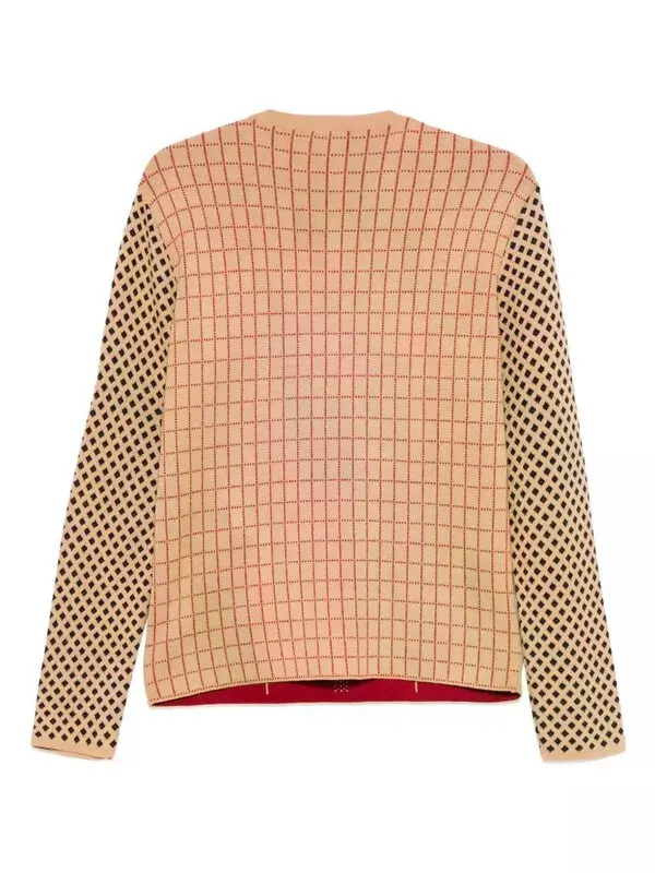 Dolce & Gabbana 2001-2002 Grid-pattern Wool Sweater