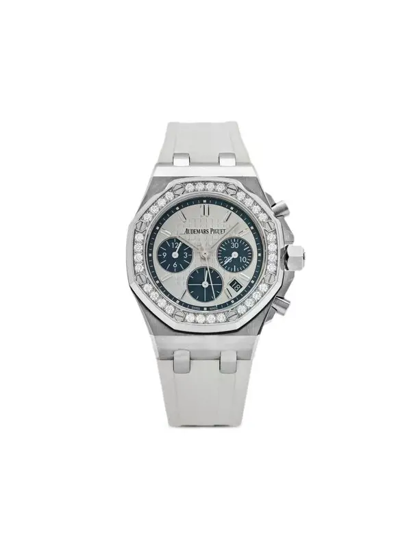 AUDEMARS PIGUET Royal Oak Offshore 37mm Diamond Bezel Chronograph - Silver