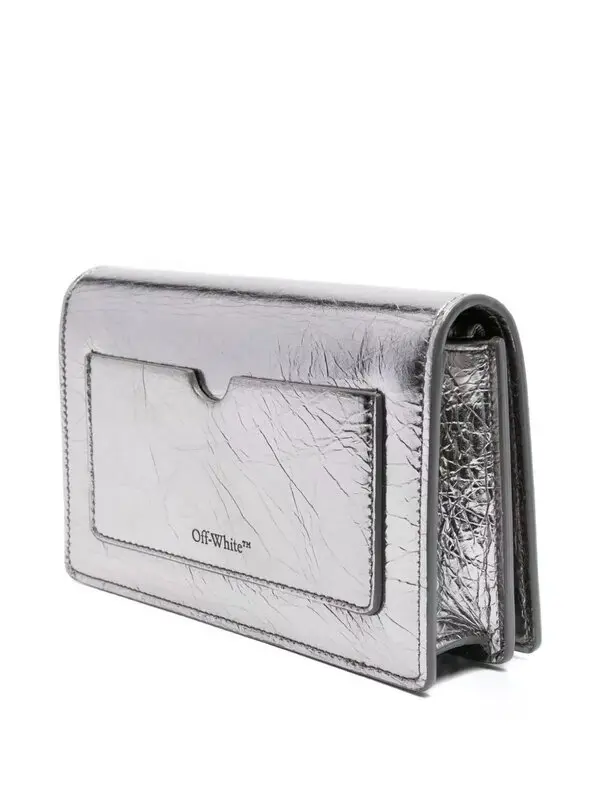 Off-White Jitney Leather Clutch Bag