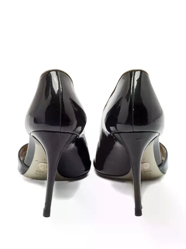 Dolce & Gabbana Patent Leather Peep Toe Pumps