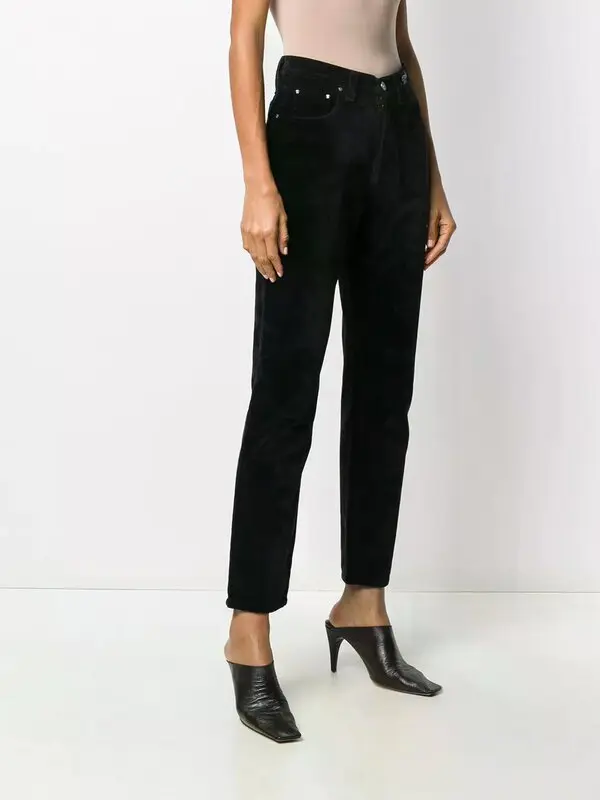 Versace 1990s Velvet Straight-leg Trousers