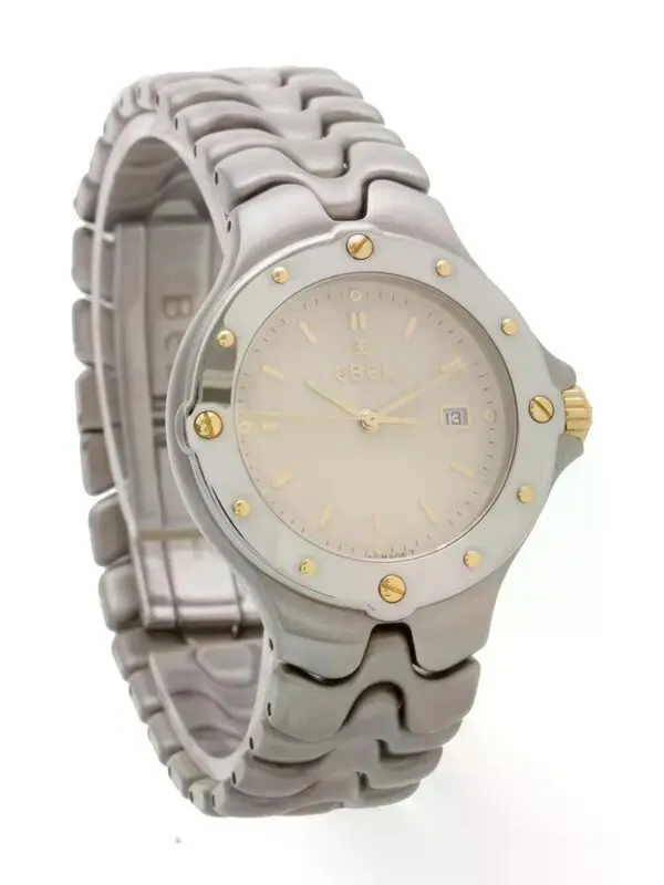 EBEL Sportwave Stainless Steel Watch With Light Beige Dial