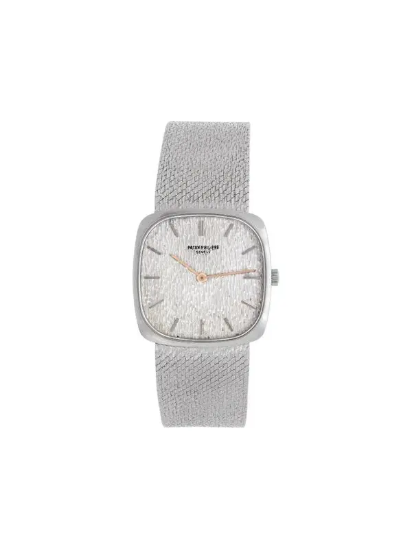 Patek Philippe Golden Ellipse 28mm 18kt White Gold Watch - Silver