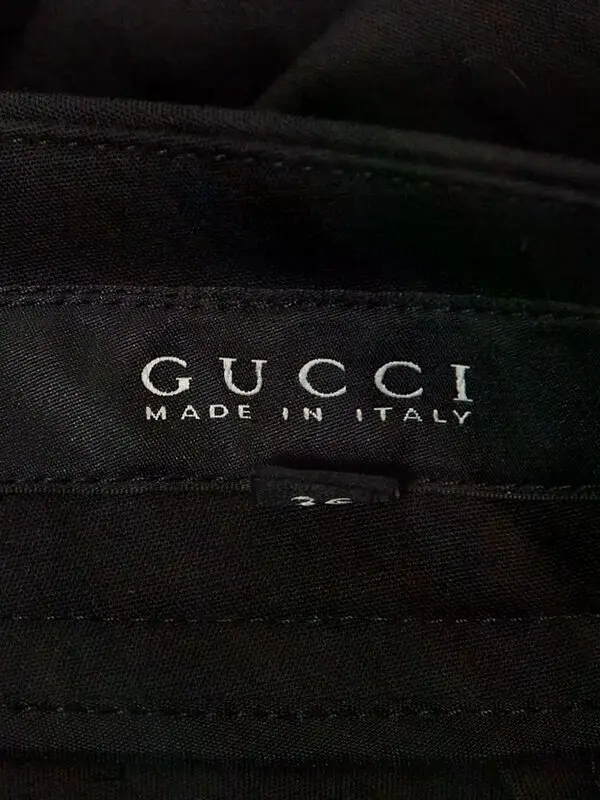 Gucci Stretch Cotton Zipper Pocket Trousers