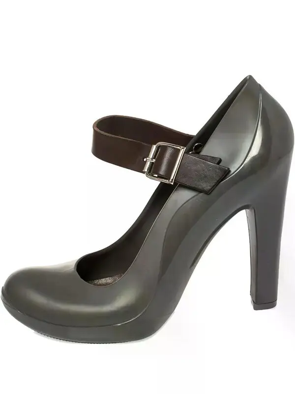 Marni 125mm Jelly Leather Pumps - Grey