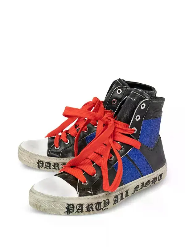 Amiri High Top Panelled Sneakers