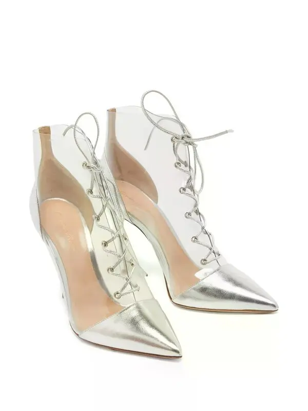 GIANVITO ROSSI Tone Lace-up Stiletto Boots