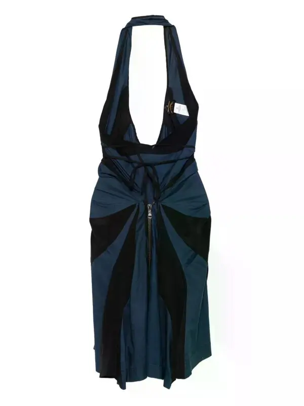VIVIENNE WESTWOOD Halterneck Silk Dress - Blue