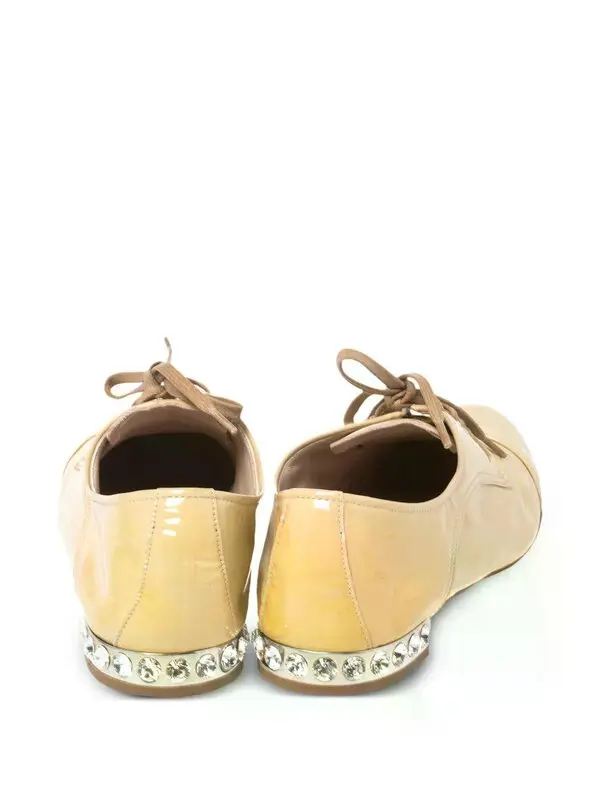 Miu Miu Crystal-embellished Derby Shoes