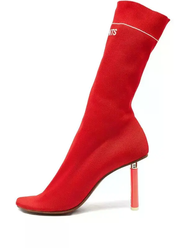 Vetements 90mm Lipstick Heel Knitted Boots