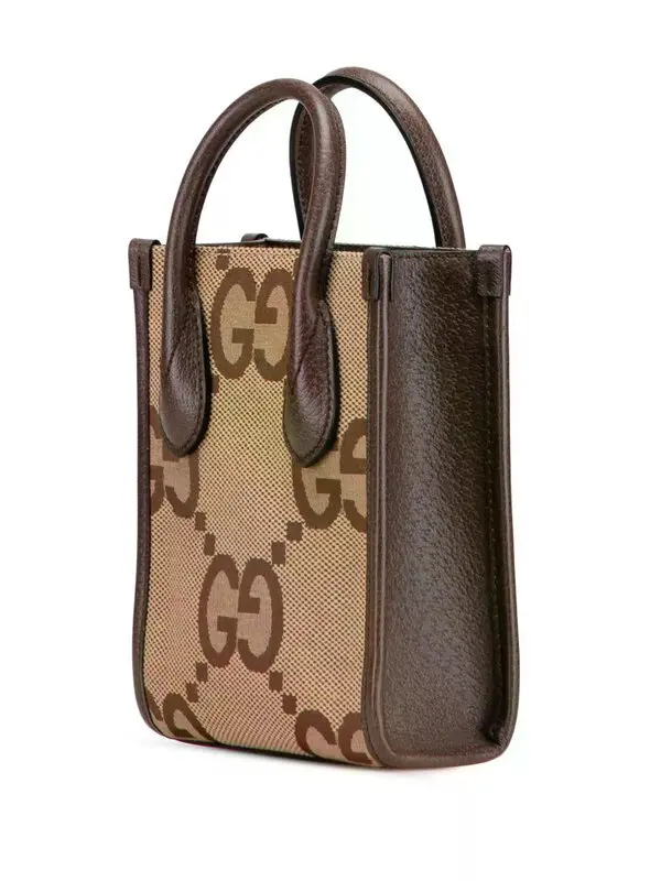 Gucci 2016-2025 Mini Jumbo Gg Canvas Web Satchel