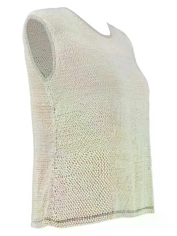 NADINI Pearl Embellished Top - Neutrals